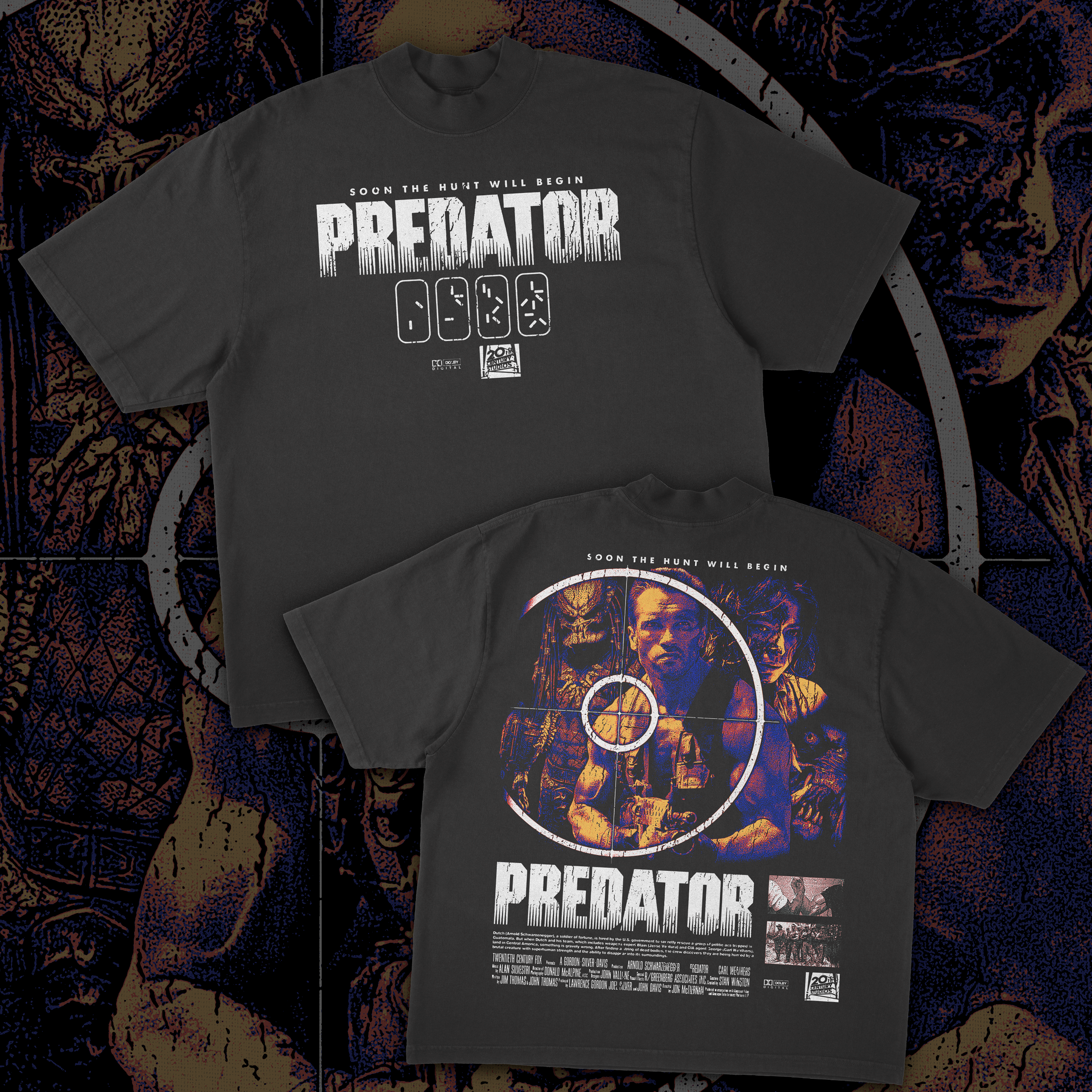 PREDATOR [1987] - Boxy Tee – Prestige Merch Supply